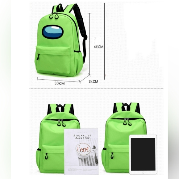 Among Us | Other | Among Us Backpack Lime Green | Poshmark